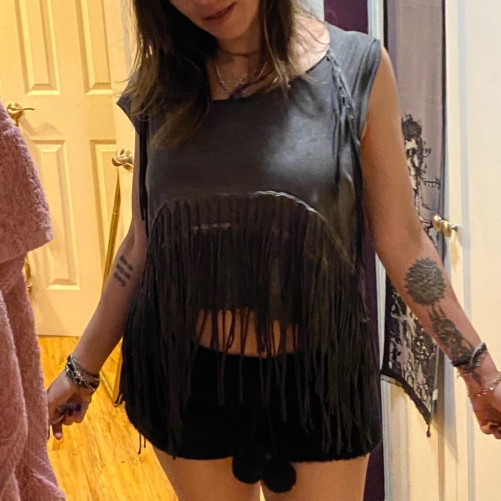 Fray Top From All Saints - Gem